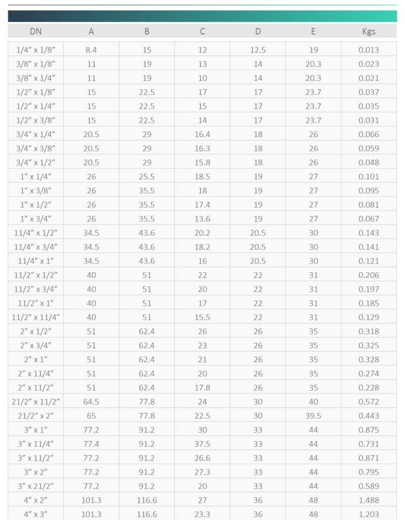 BSP Hexagon Reducing Bush | Special Metric Materials